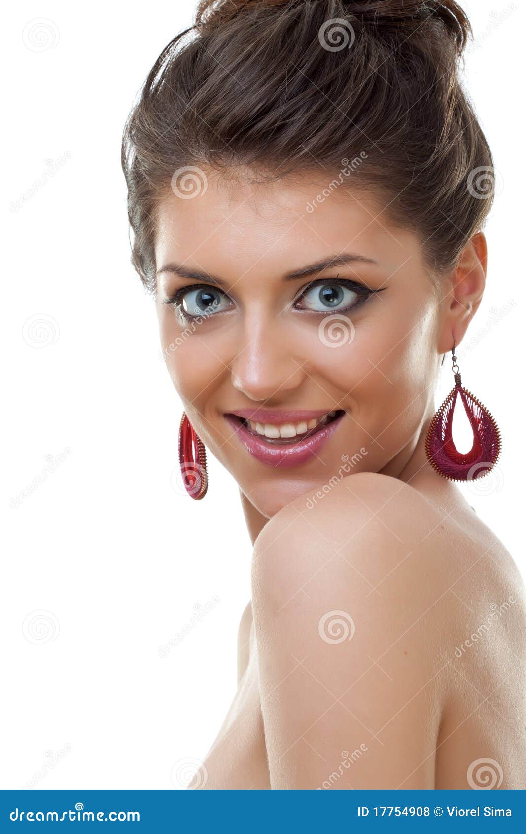 Beauty headshot stock photo. Image of modern, shoulders - 17754908