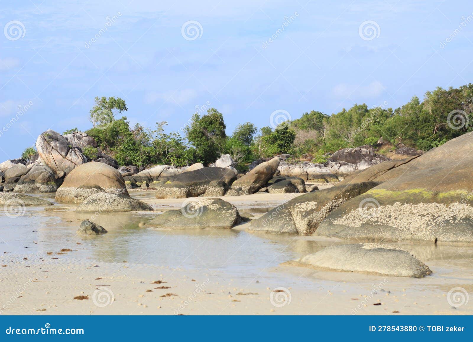 The Beauty of the High Cape Beach Which Has Large Boulders on the Beach ...