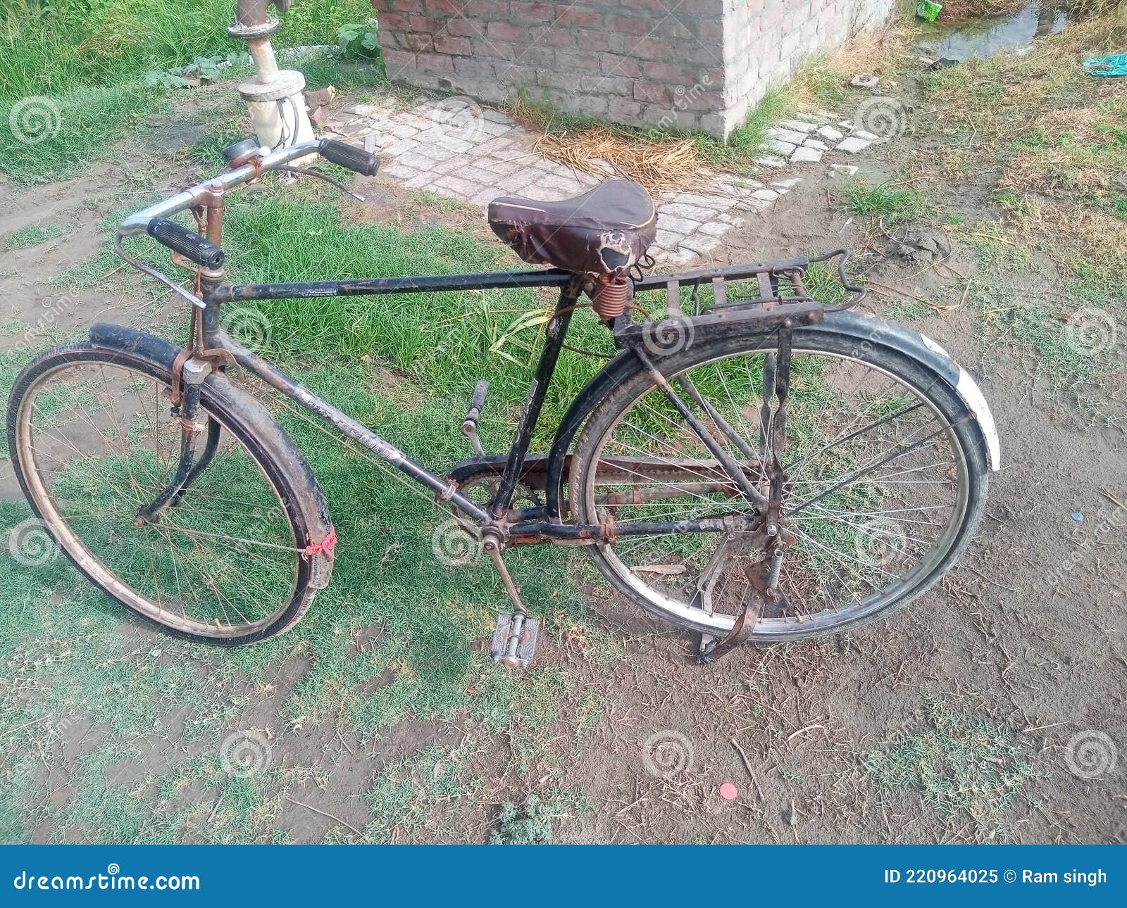 The Beauty of an Indian Beautiful Old Cycle Stock Image - Image of ...