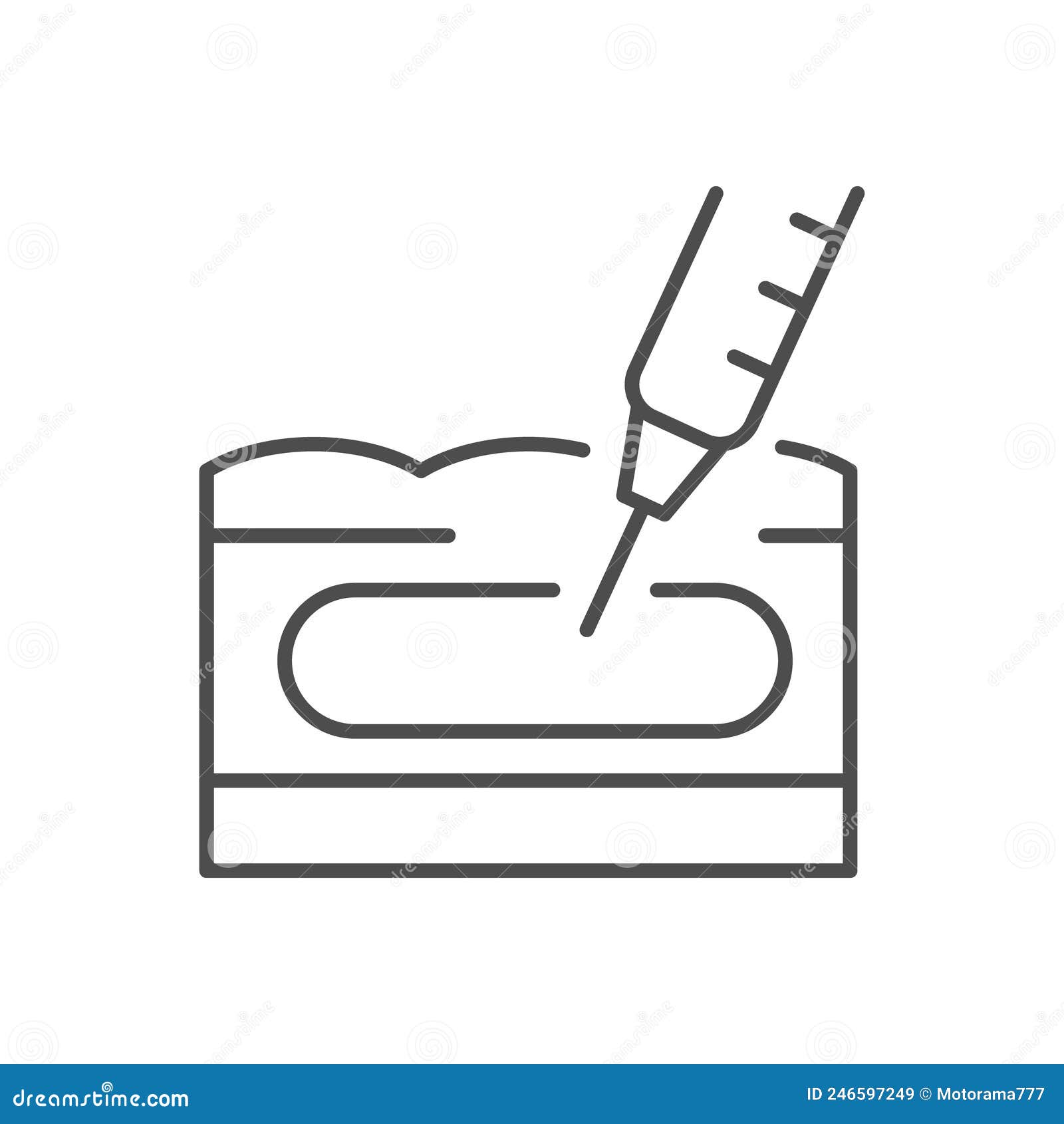 Beauty Injection Line Outline Icon Stock Vector - Illustration of ...