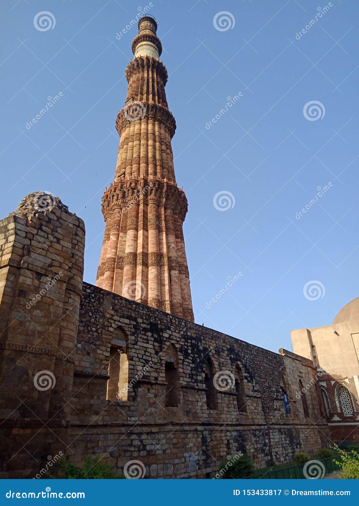 Beauty of Qutubminar in Delhi Stock Image - Image of kutubminar, area ...