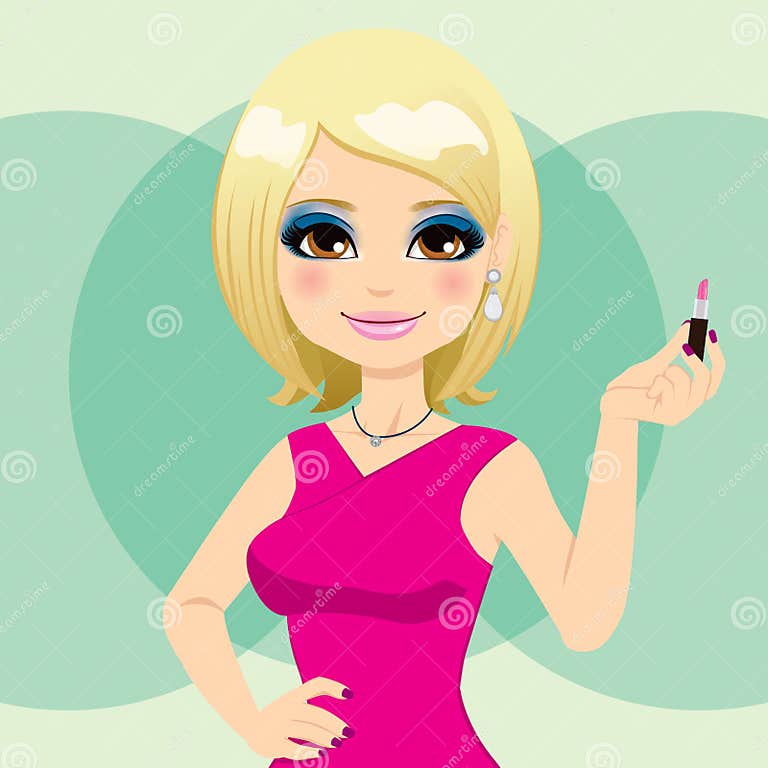 Beauty Lipstick Makeup Stock Vector Illustration Of Shadow 28568965