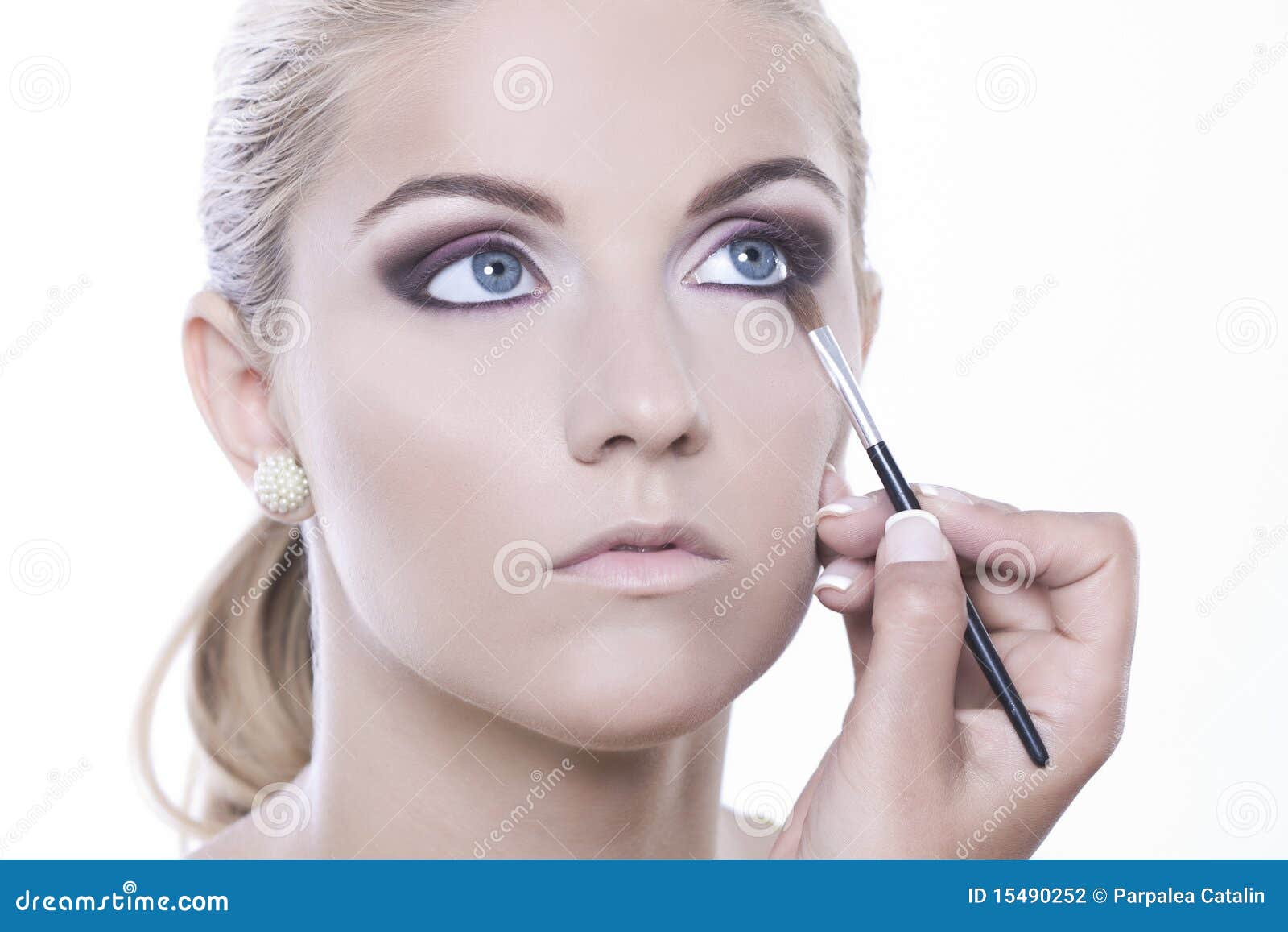 Beauty make-up stock photo. Image of girl, intense, female - 15490252