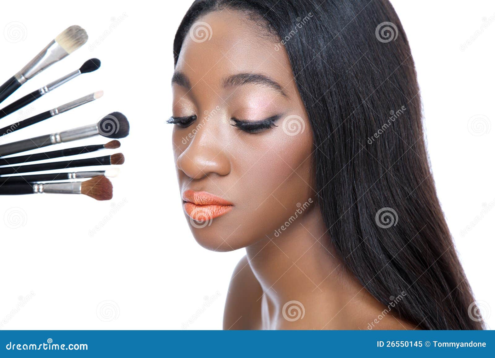 Beauty and make up brushes stock image. Image of beautiful - 26550145