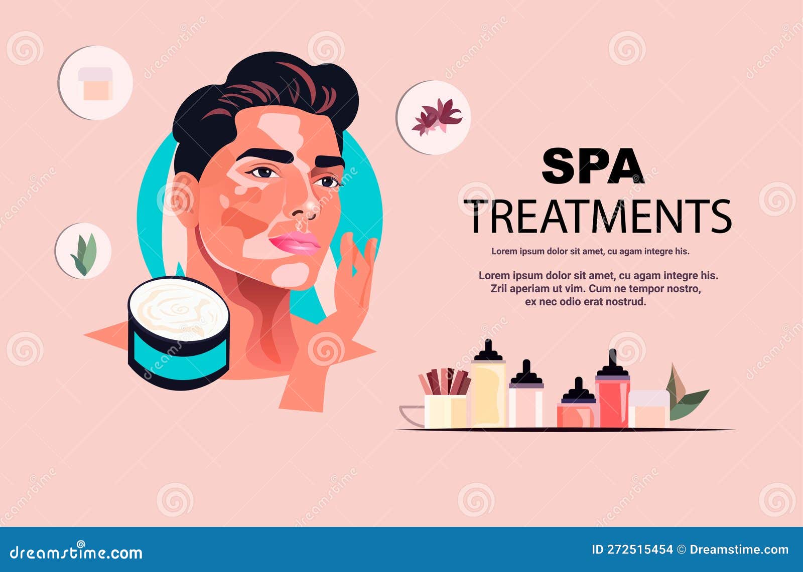 Beauty Man With Perfect Makeup Beautiful Professional Make Up Salon