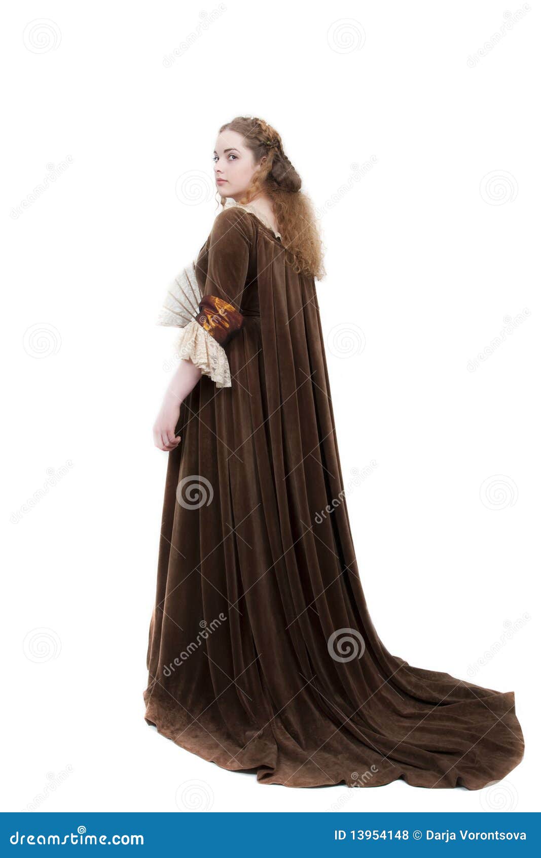 Beauty in medieval dress stock photo. Image of posing - 13954148