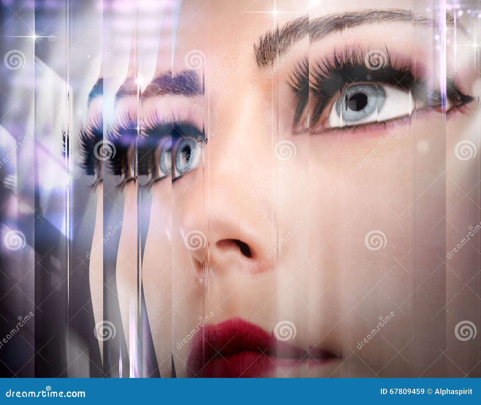 Beauty mirror effect stock image. Image of sensuality - 67809459