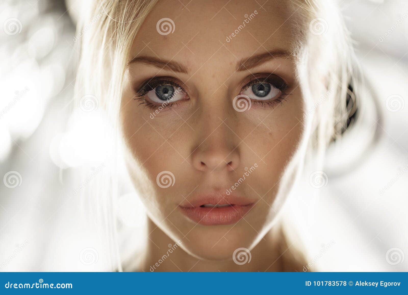 Beauty model face stock photo. Image of girl, hairstyle - 101783578