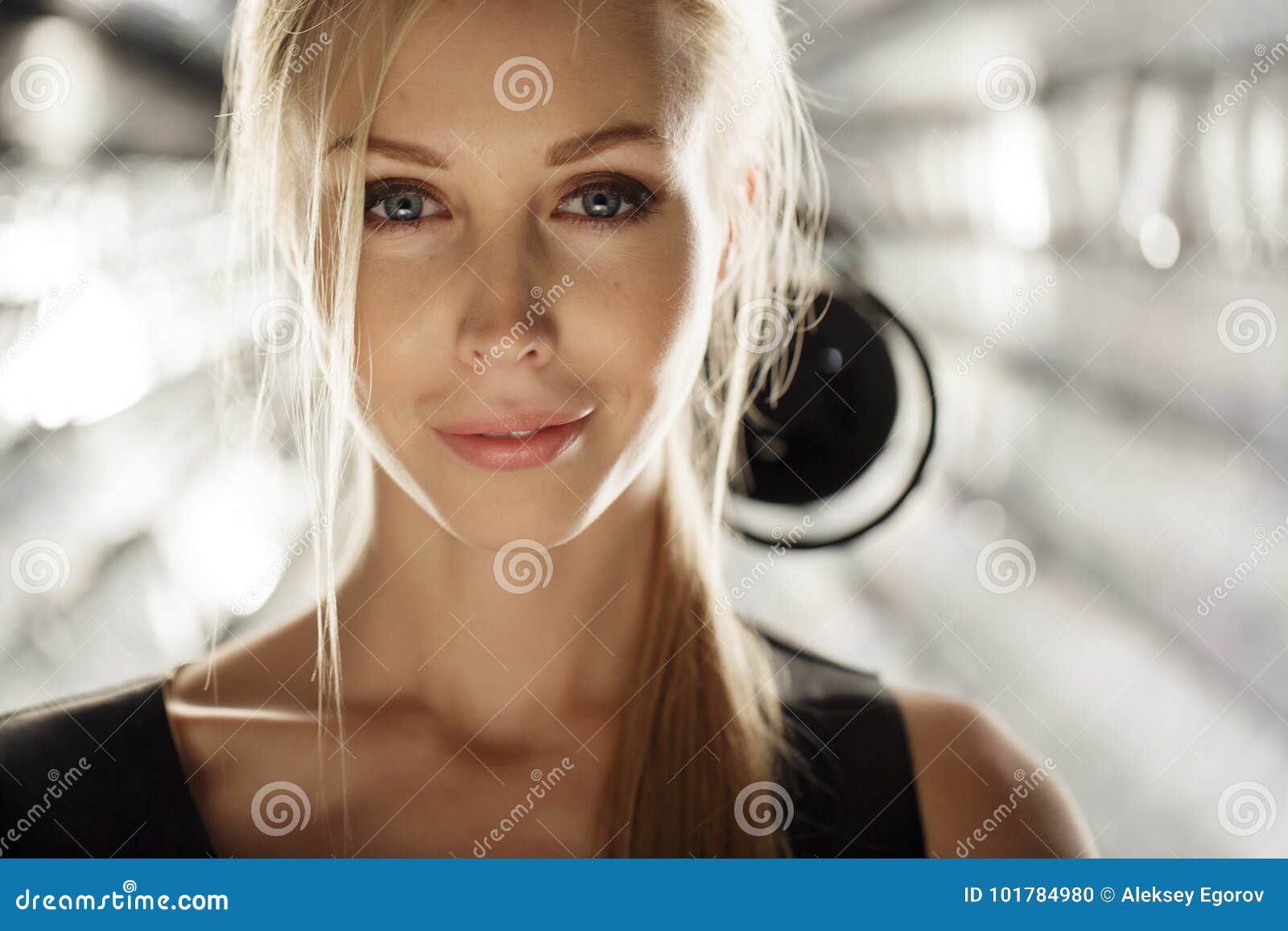 Beauty model face stock photo. Image of blonde, horizontal - 101784980