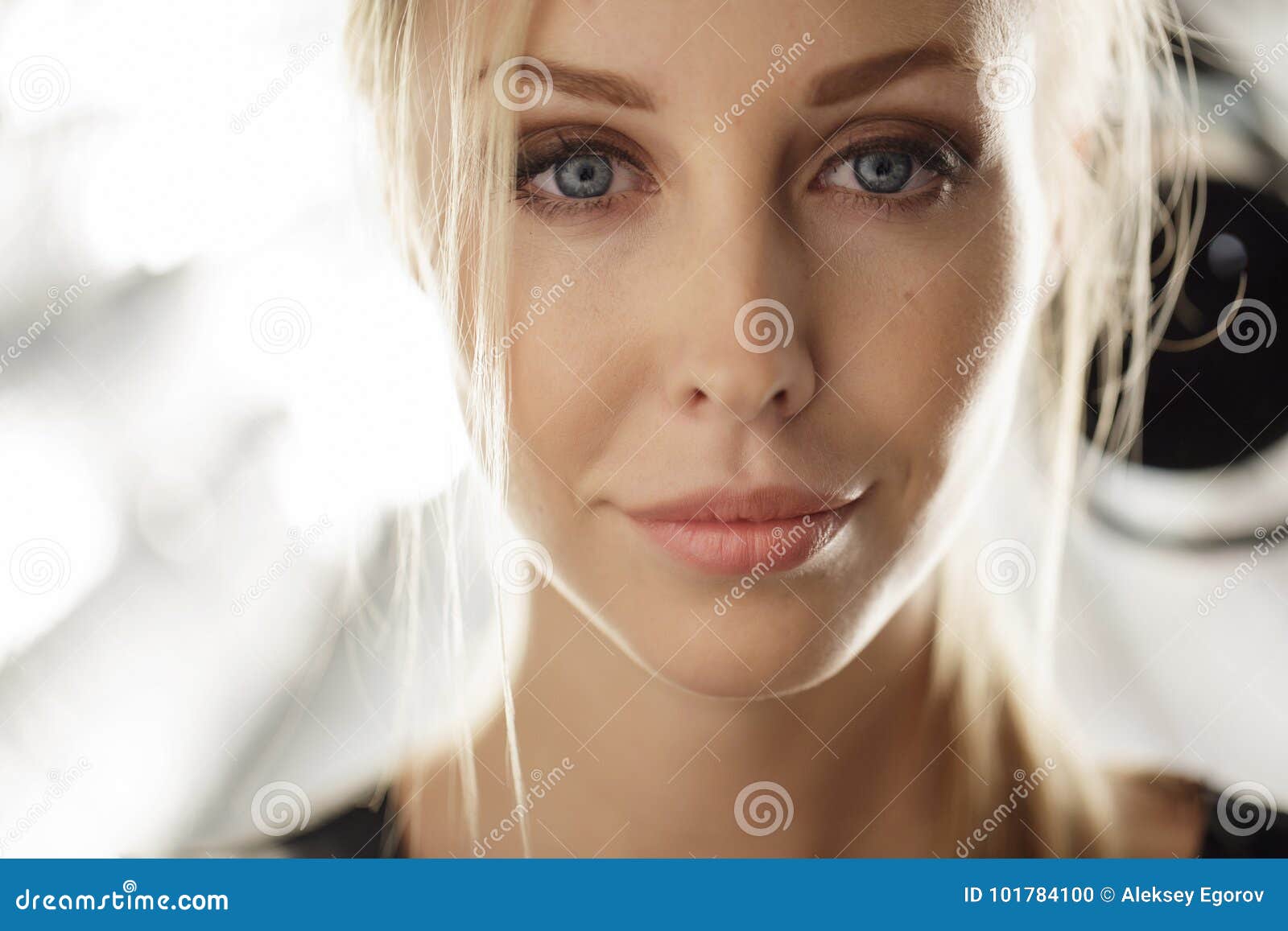 Beauty model face stock photo. Image of cosmetic, hair - 101784100