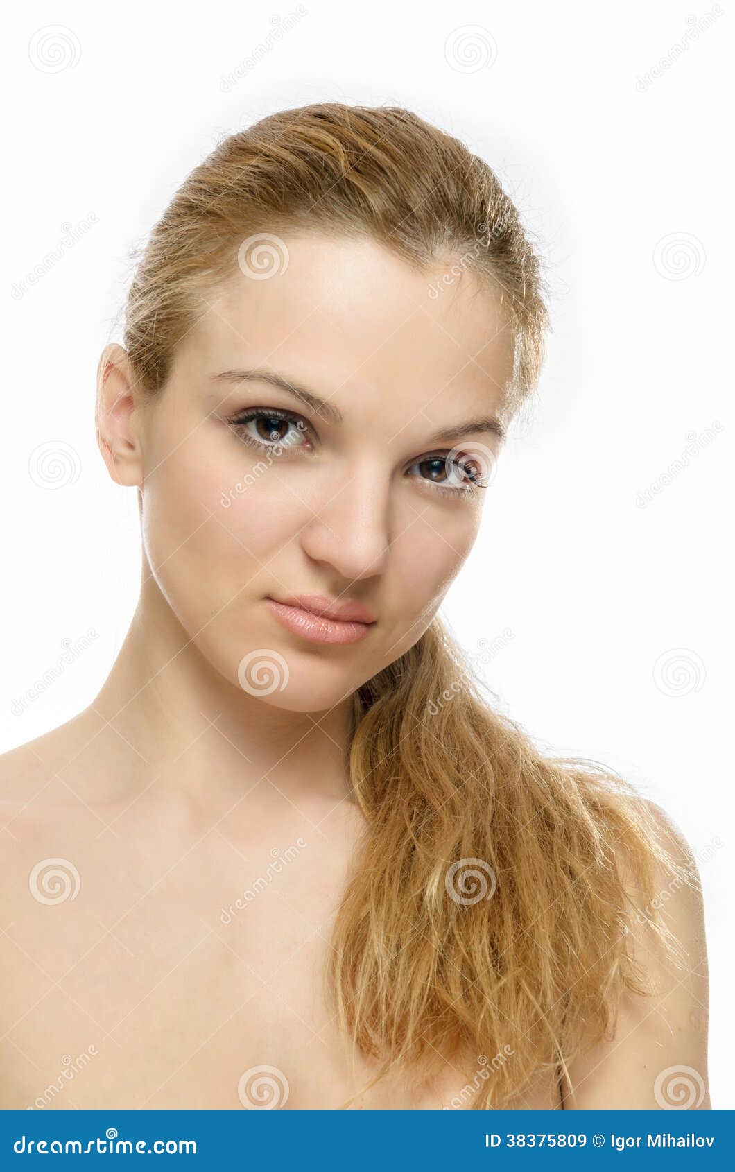 Beauty Model Portrait, Long Hair Stock Image - Image of charming ...