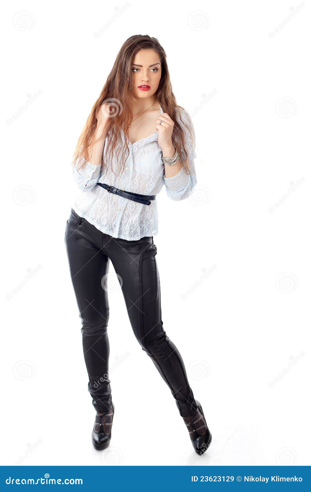 Beauty model studio shot stock image. Image of casual - 23623129