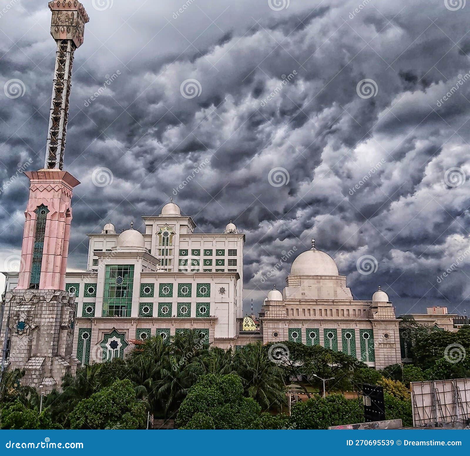The Beauty of the Islamic Mosque in the City of the Population Stock ...