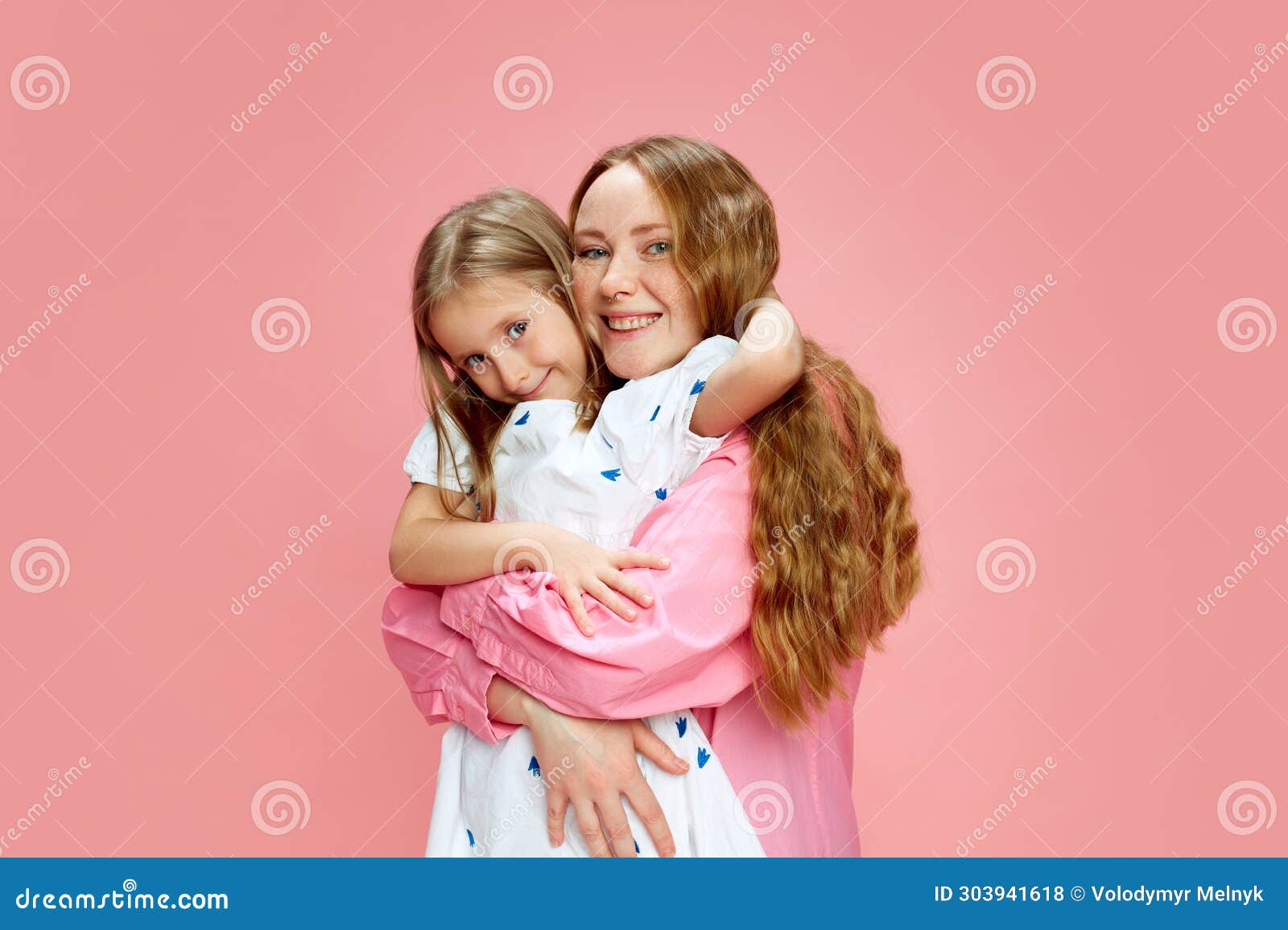 Beauty Of Motherhood Young Mother Embracing Her Daughter Showing Love