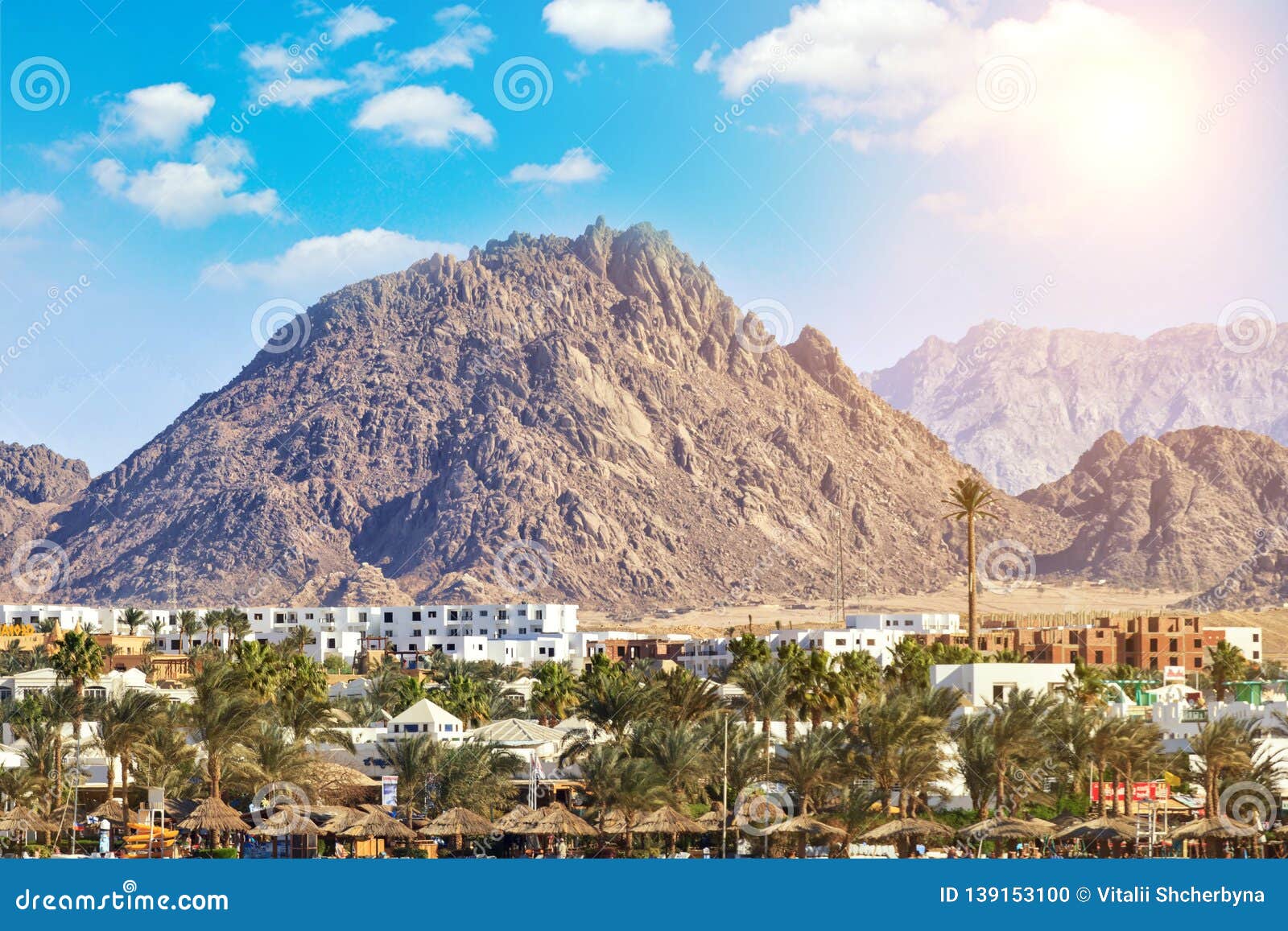 The Beauty of the Mountains of the Sinai Peninsula in Egypt. Panoramic ...