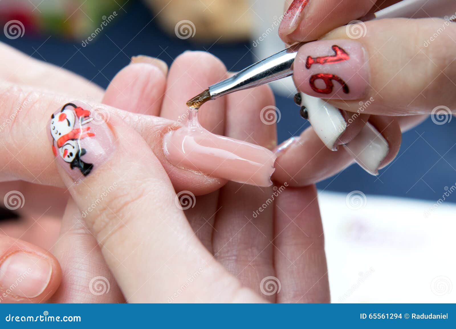 Beauty nails construction stock photo. Image of white - 65561294
