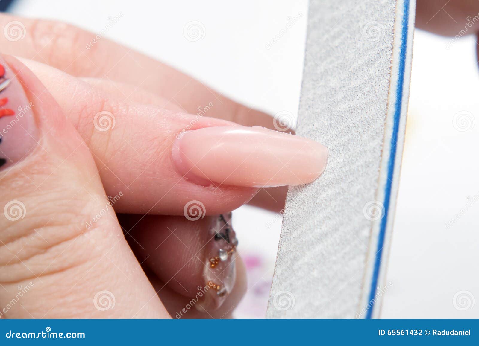 Beauty nails construction stock photo. Image of white - 65561432