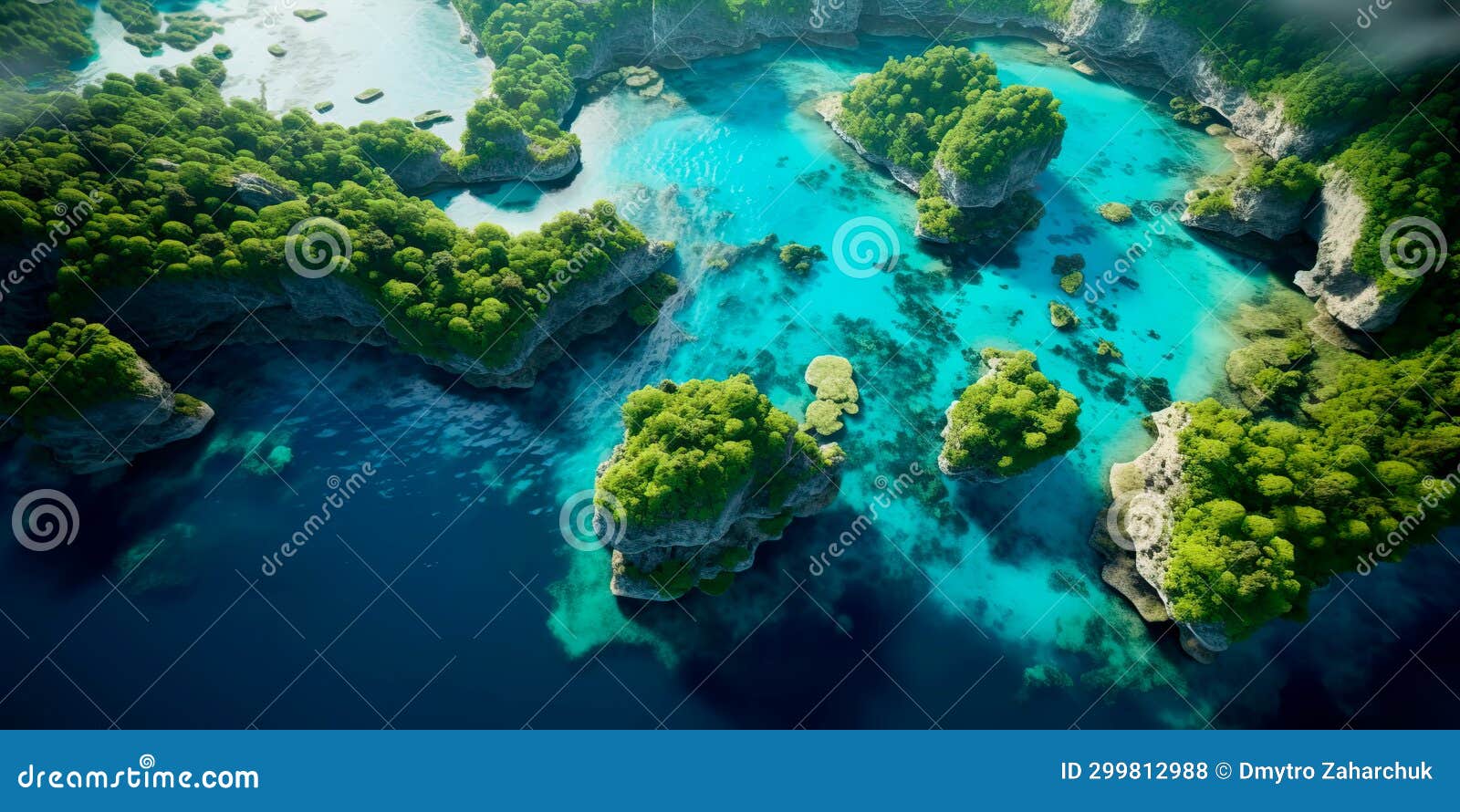 Beauty of Natural Archipelagos from Above, Highlighting the Patterns ...