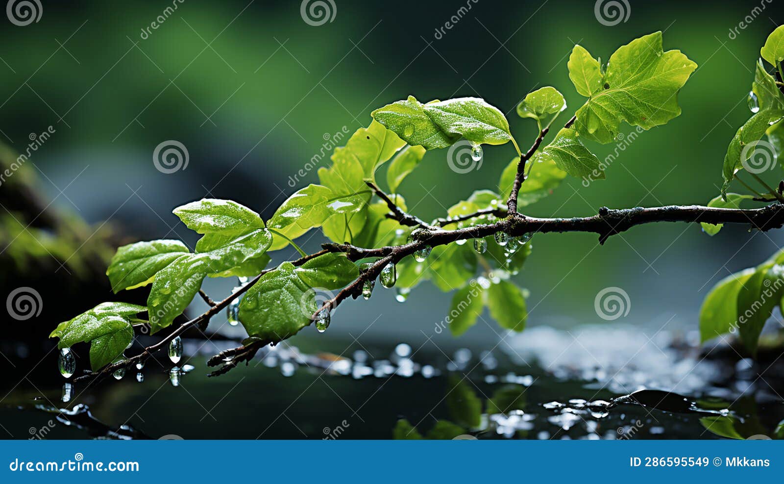 Beauty of nature stock illustration. Illustration of reflecting - 286595549