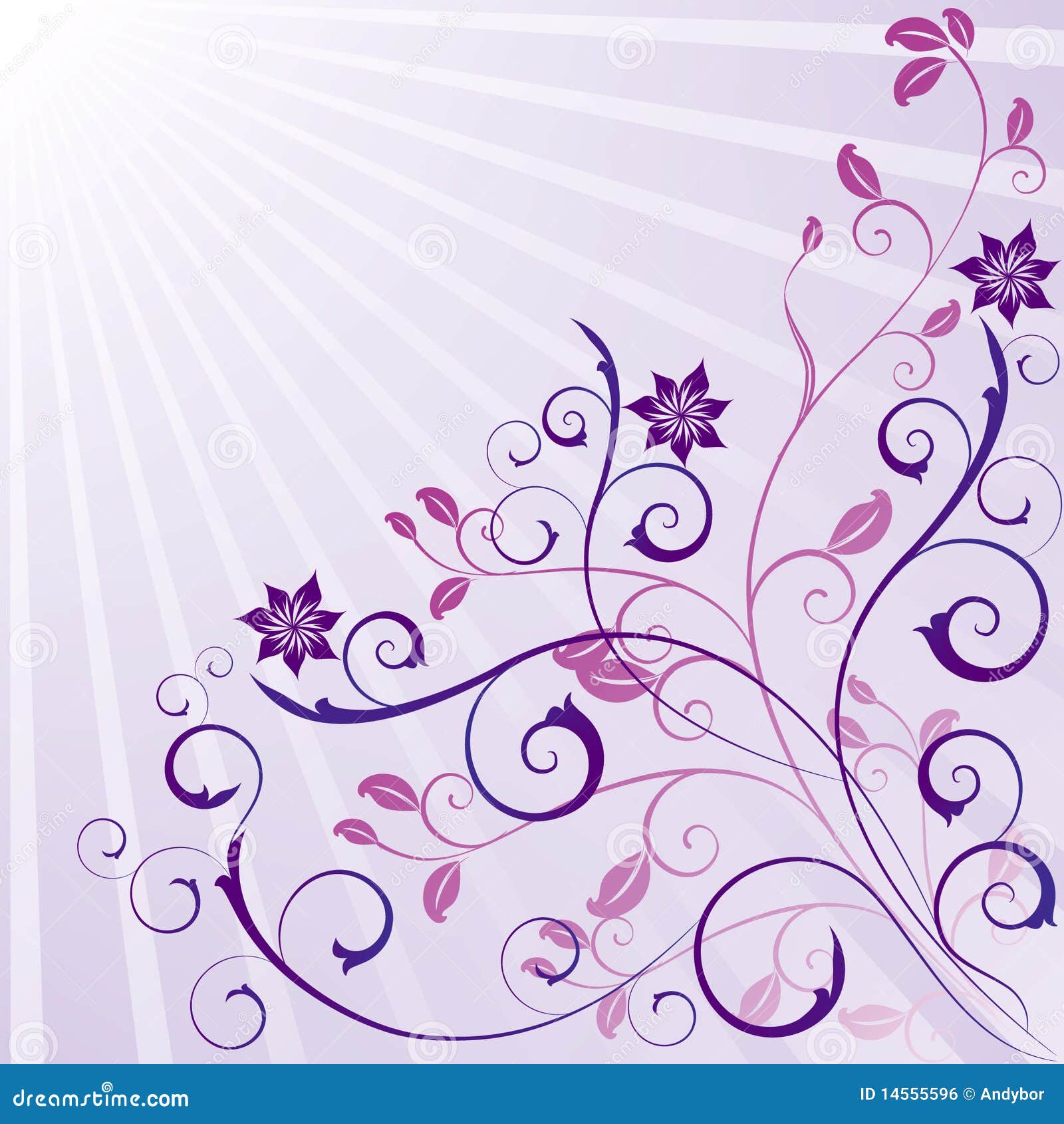 Beauty Ornate Scroll Floral Design Stock Vector - Illustration of gloss ...