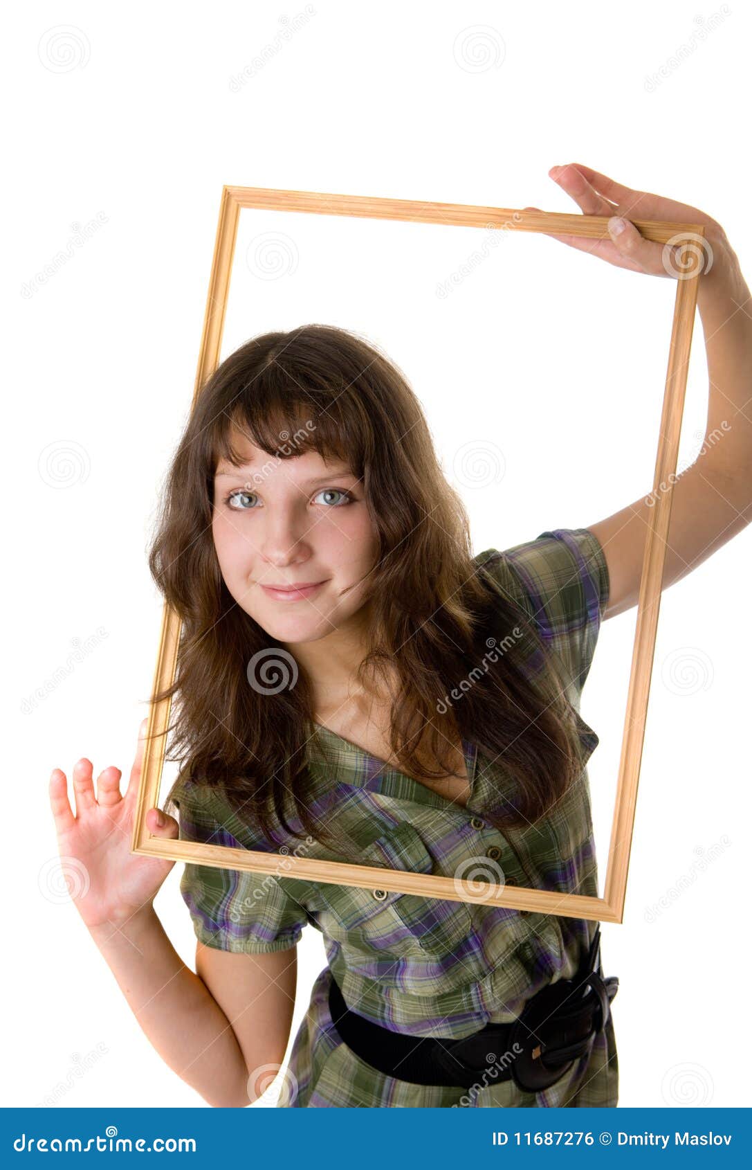 Beauty out of frame stock photo. Image of portrait, decoration - 11687276