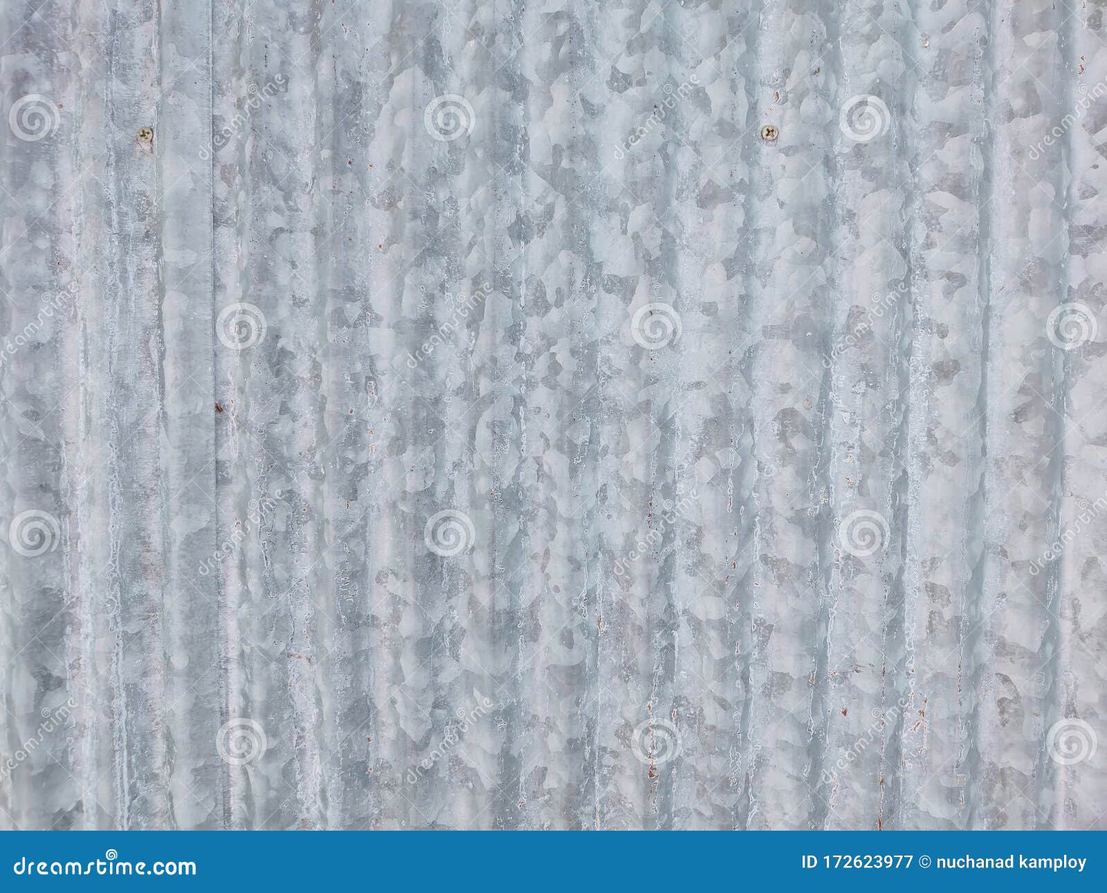 The Beauty of the Pattern of Zinc Walls in the Coffee Shop. Stock Image ...