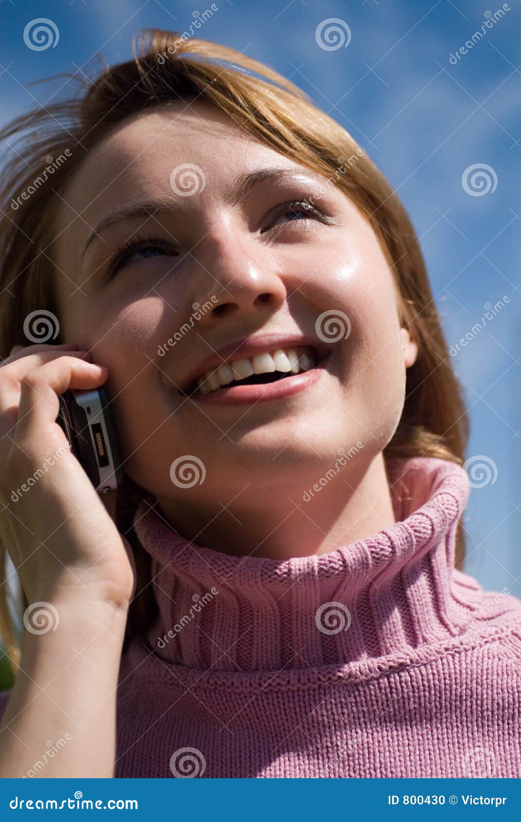 Beauty and the phone stock photo. Image of beauty, communication - 800430