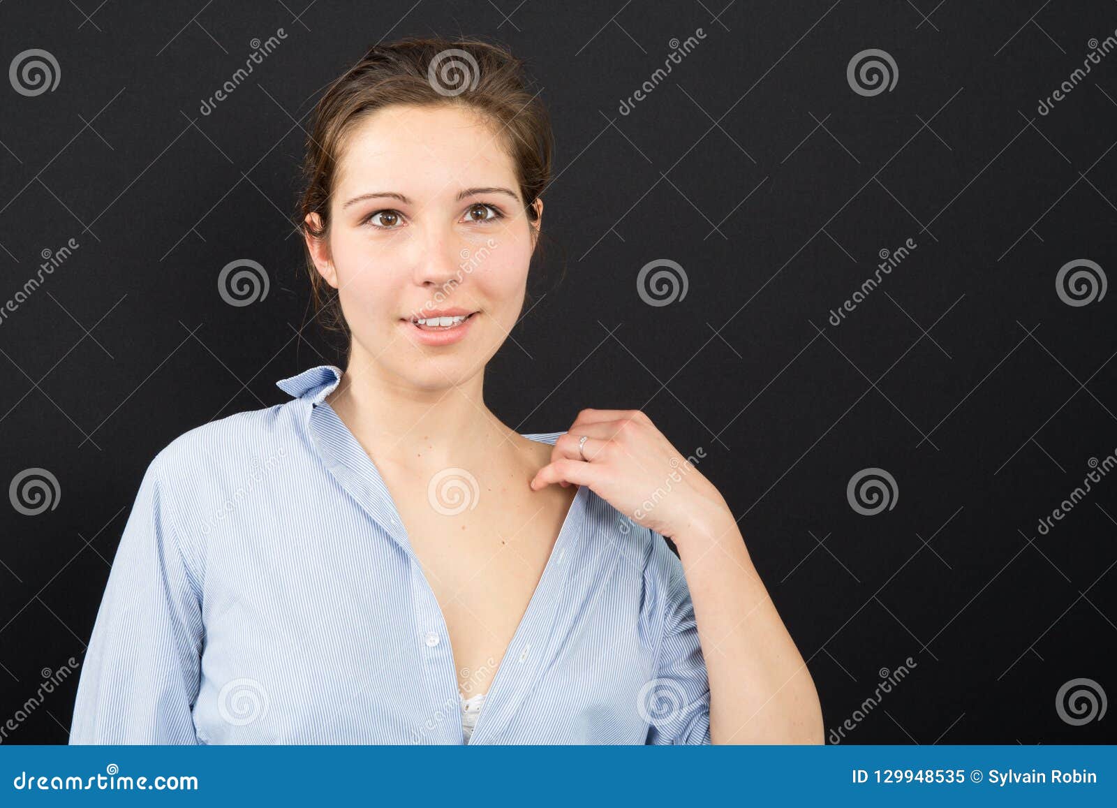 A Beauty Portrait of Female Face Stock Image - Image of businesswoman ...