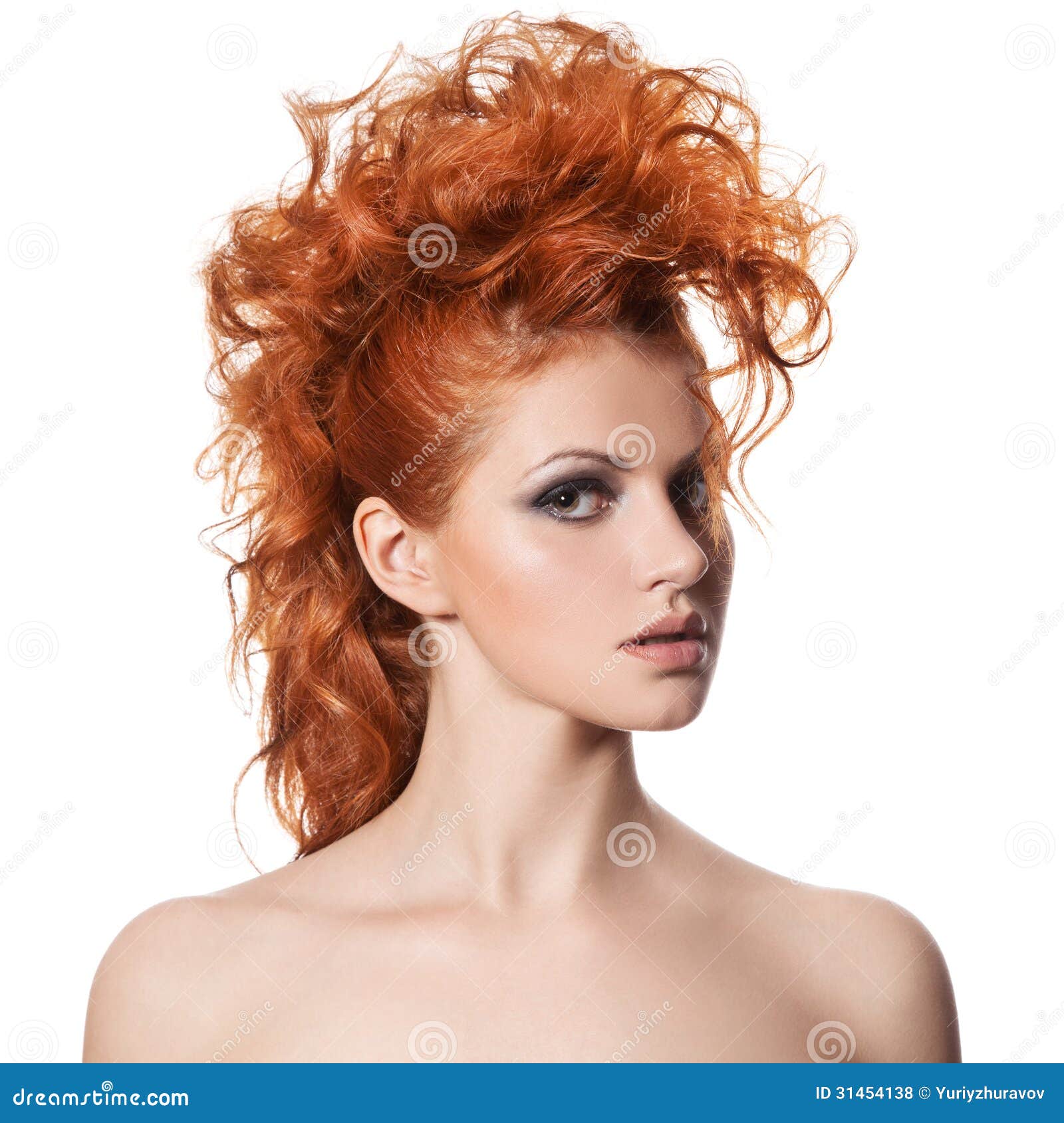 Beauty Portrait. Hairstyle stock photo. Image of face - 31454138