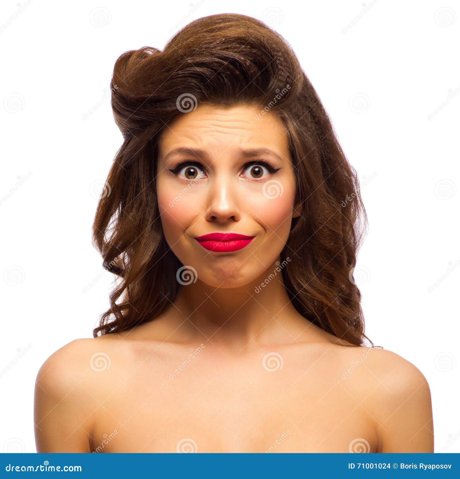 Beauty Portrait of Pinup Girl Stock Photo - Image of lips, makeup: 71001024 Beauty Portrait of Pinup Girl Stock Photo - Image of lips, makeup: 71001024