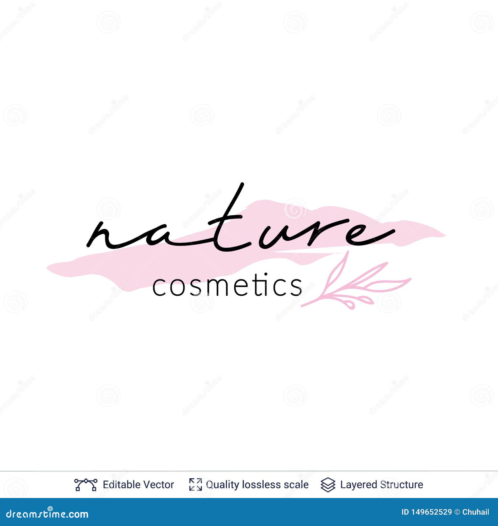 Beauty Product Natural Cosmetics Logo Design. Stock Vector ...