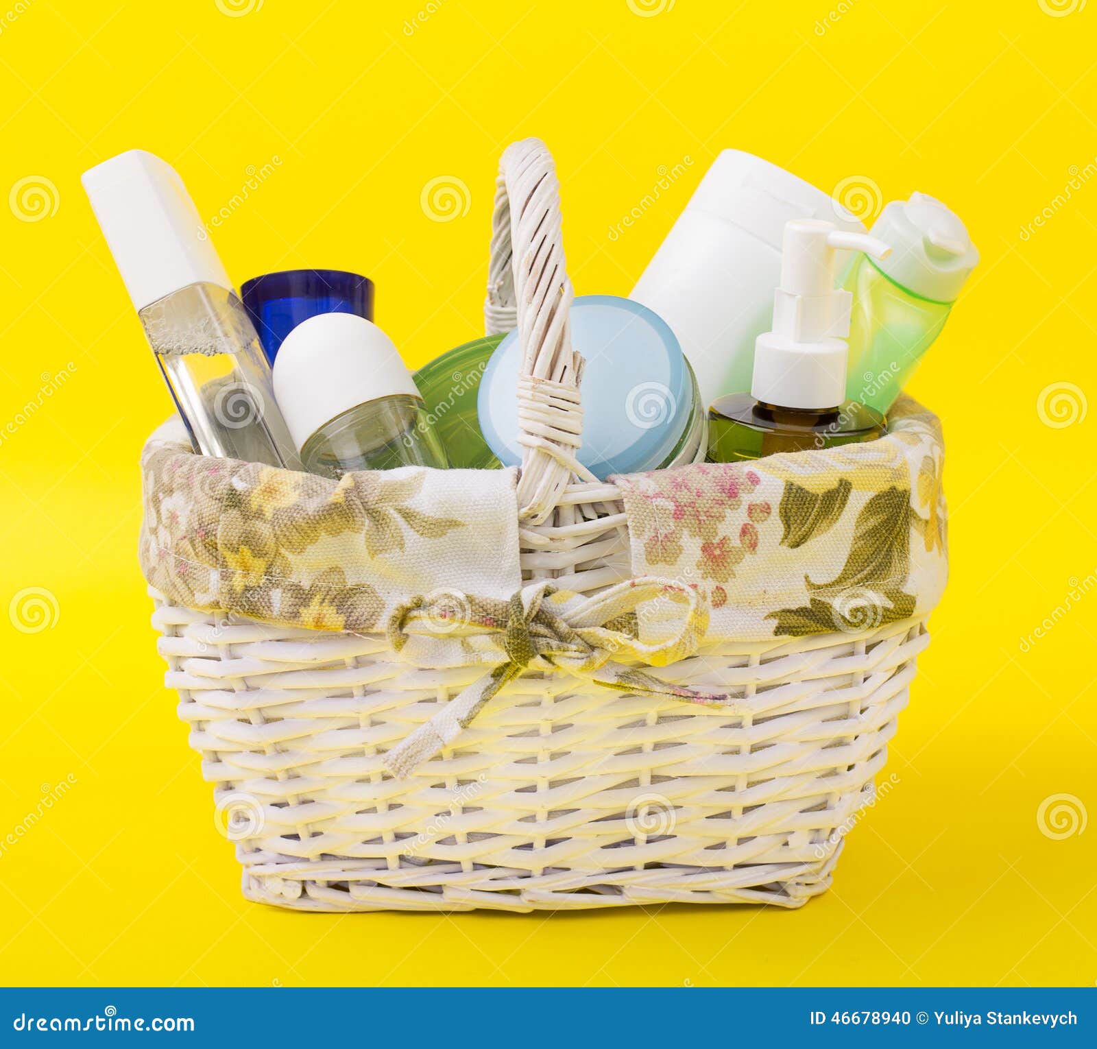 Beauty products basket stock photo. Image of beauty, mask - 46678940