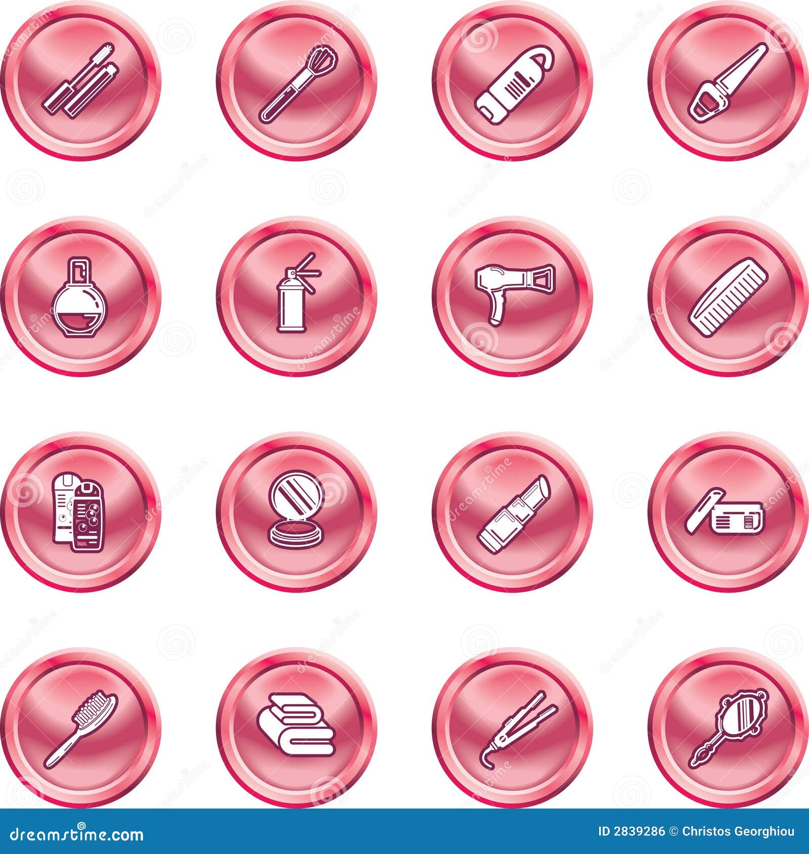 Beauty products icon set stock vector. Illustration of conditioner ...