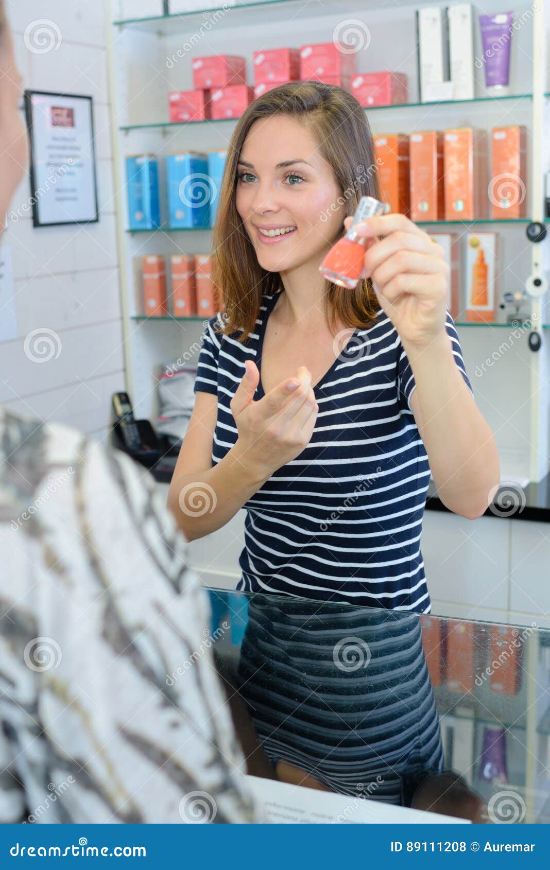 In beauty products store stock photo. Image of advise - 89111208