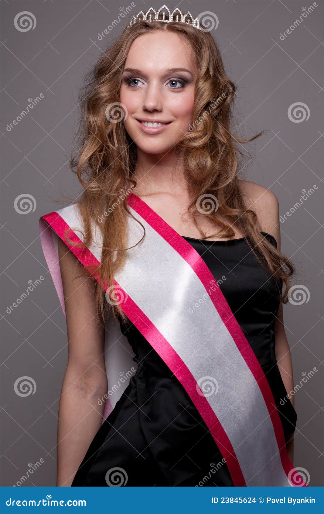 Beauty queen. stock photo. Image of brunette, famous - 23845624