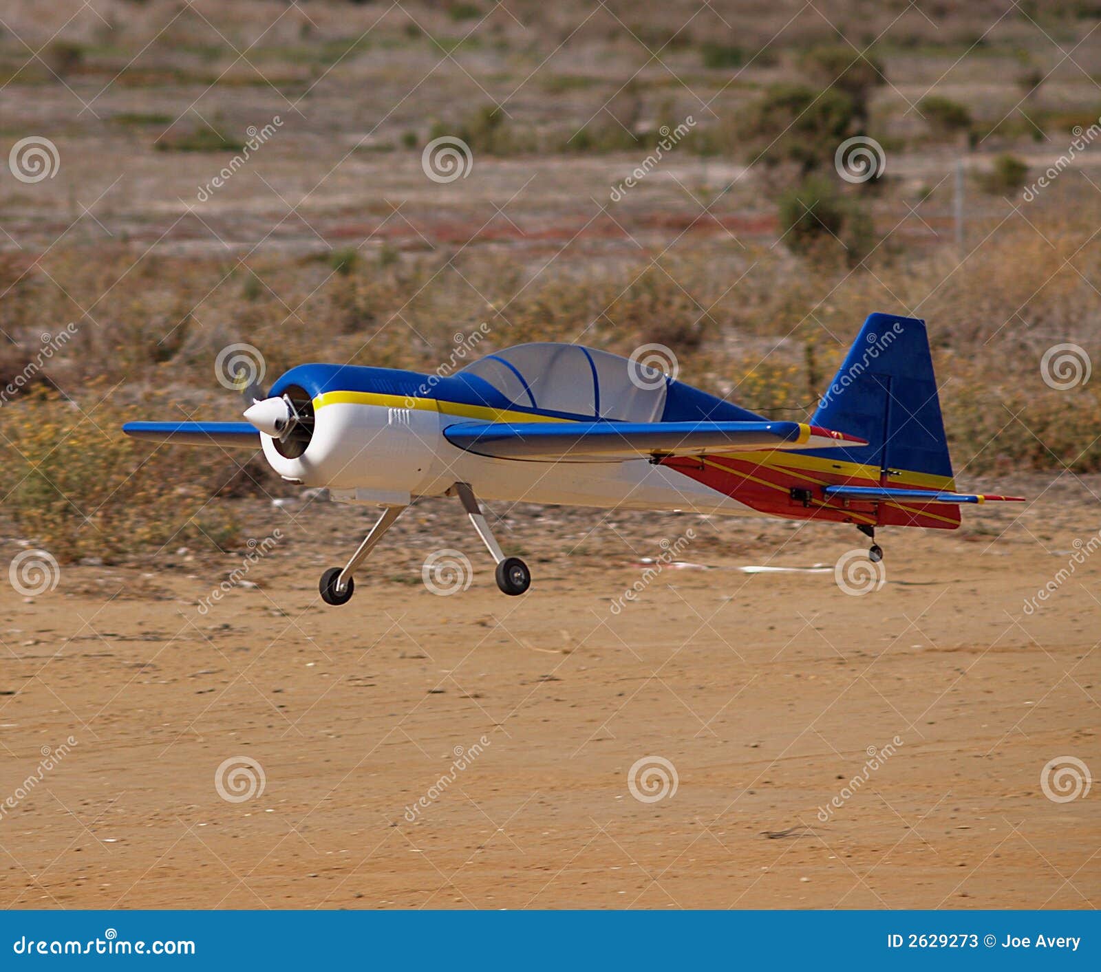 Beauty Rc plane landing stock image. Image of control - 2629273