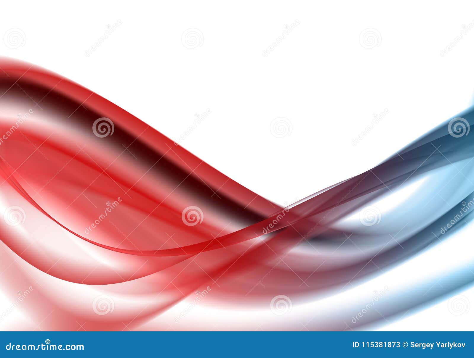 Beauty Red And Blue Wave - Fire And Water - Flow And Motion Digital ...