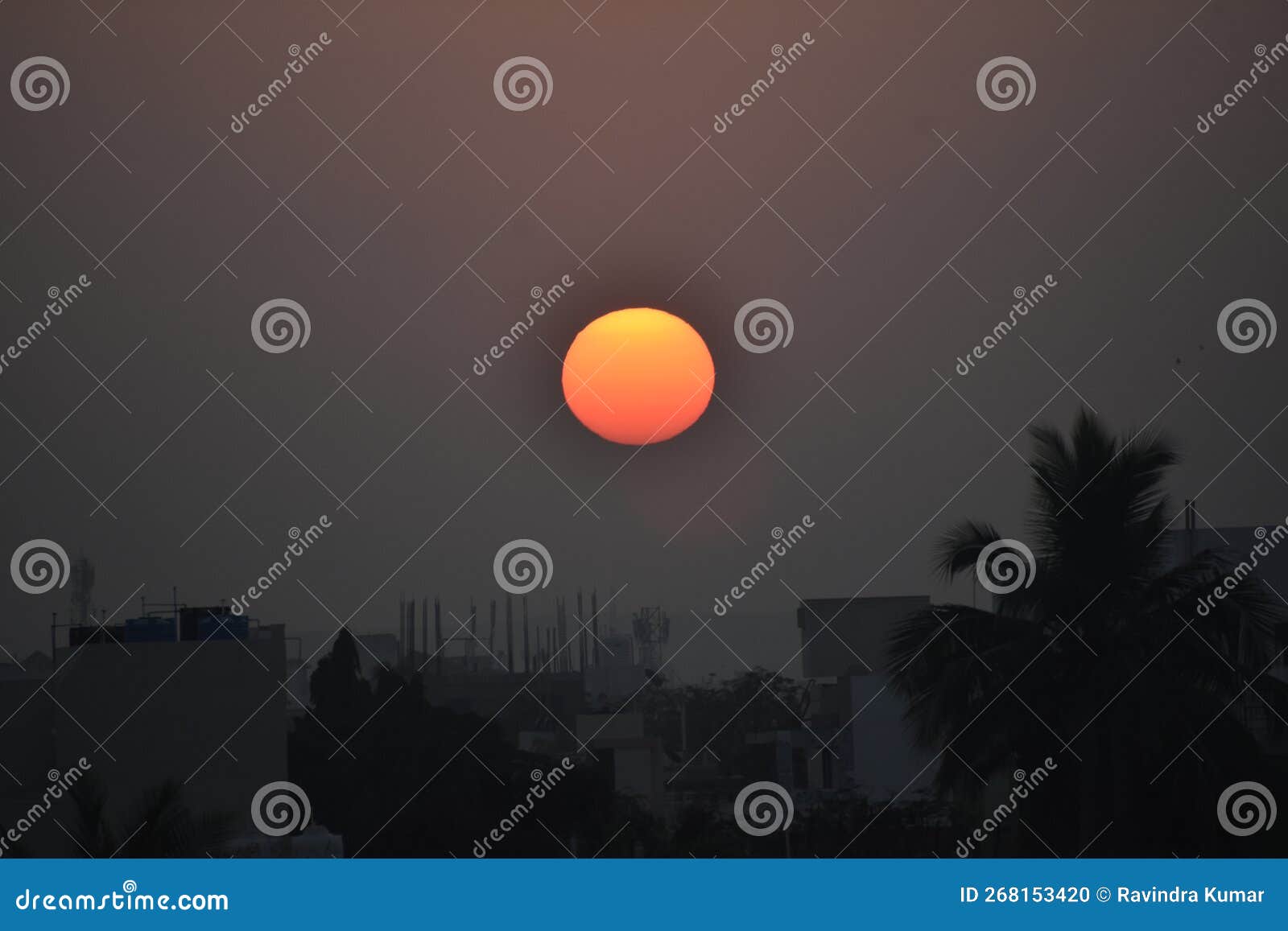 Beauty of rising Sun stock photo. Image of light, horizon - 268153420