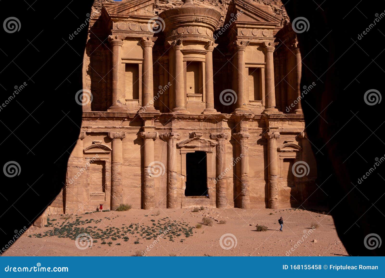 Beauty of Rocks and Ancient Architecture in Petra, Jordan. Ancient ...