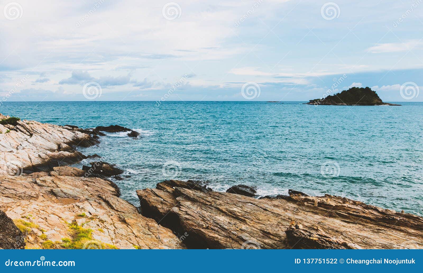 The Beauty of the Rocks by the Sea Stock Photo - Image of landscape ...