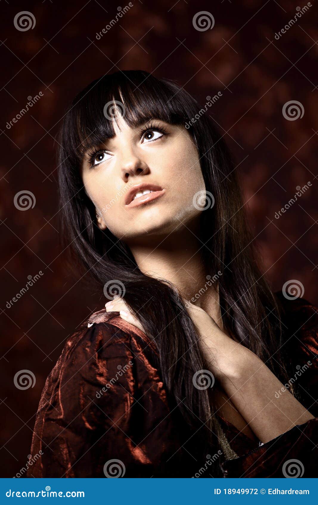 Beauty romantic pose stock photo. Image of makeup, fashion - 18949972