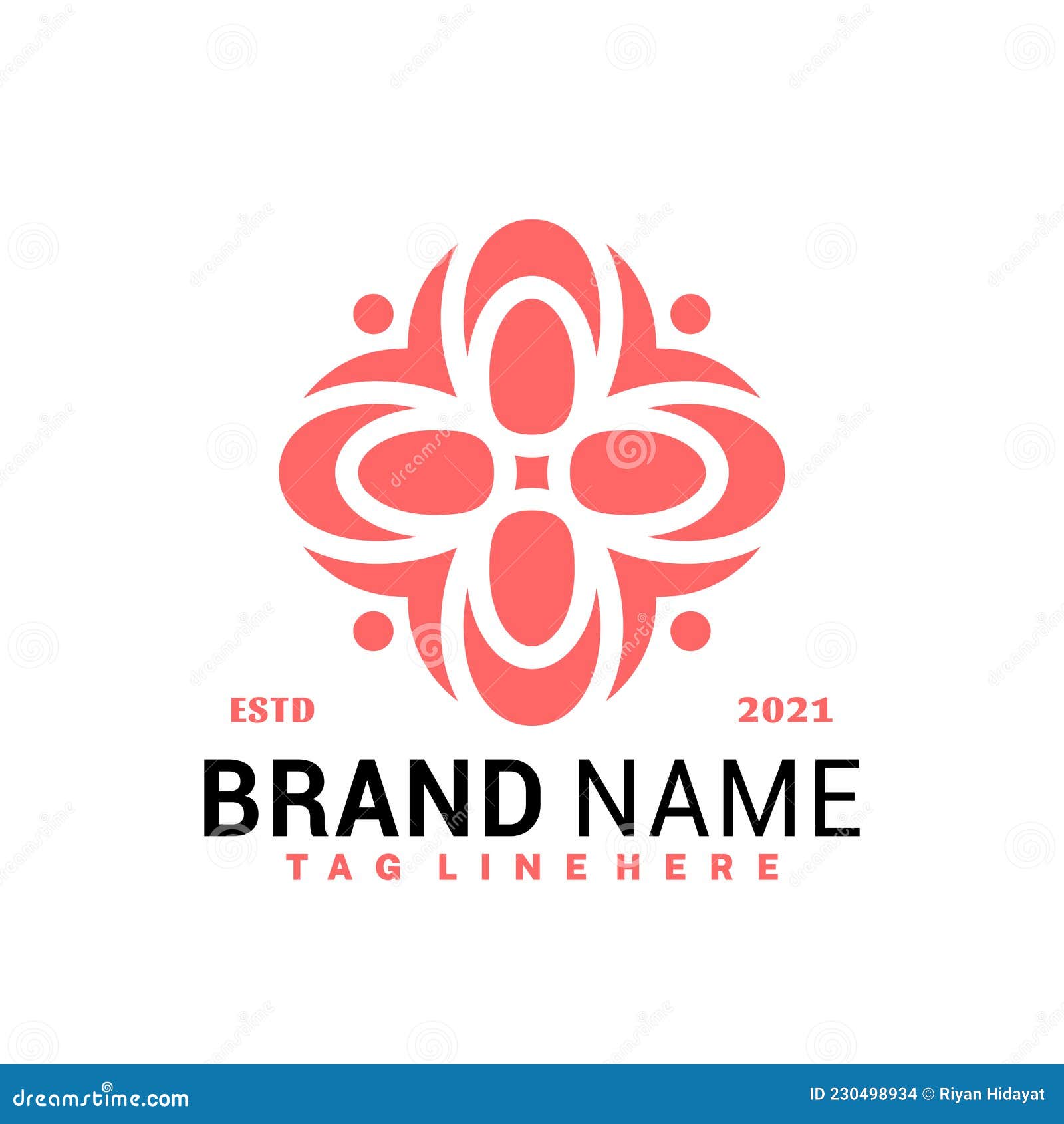 Beauty Rose Cosmetic Logo Vector Design, Creative Logos Designs Concept ...