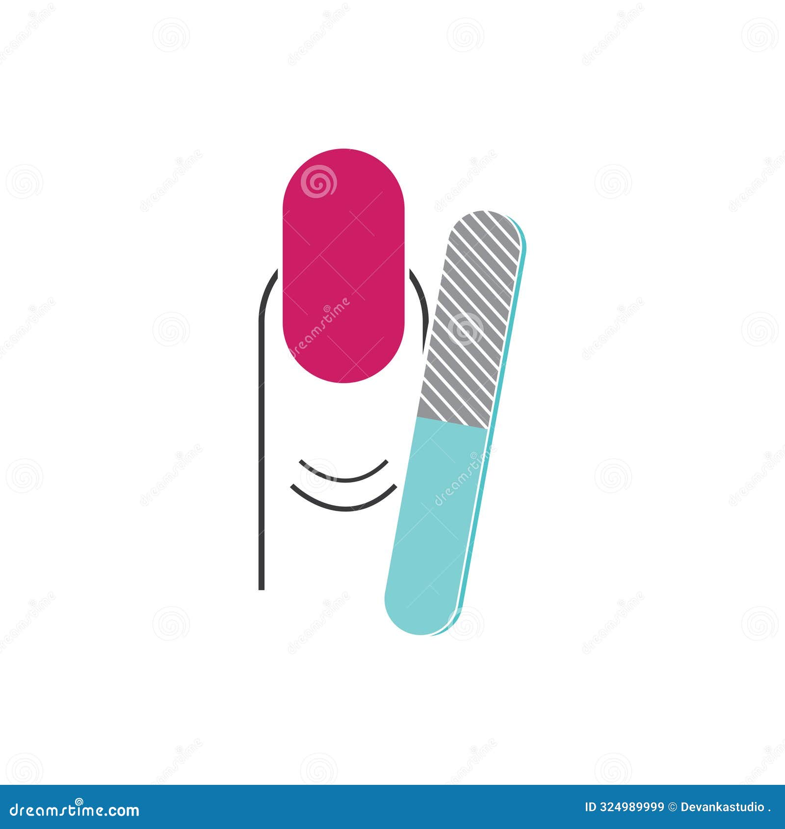 Beauty Salon Cosmetic Manicure Icon Stock Illustration - Illustration ...