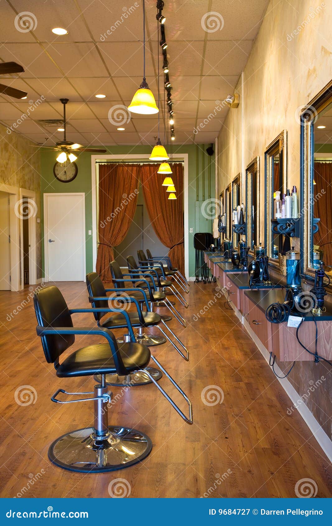 Beauty Salon Interior stock image. Image of domestic, hair - 9684727