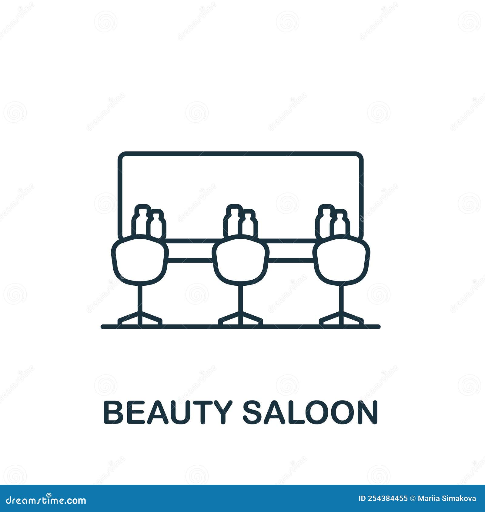 Beauty Saloon Icon. Line Simple Icon for Templates, Web Design and ...