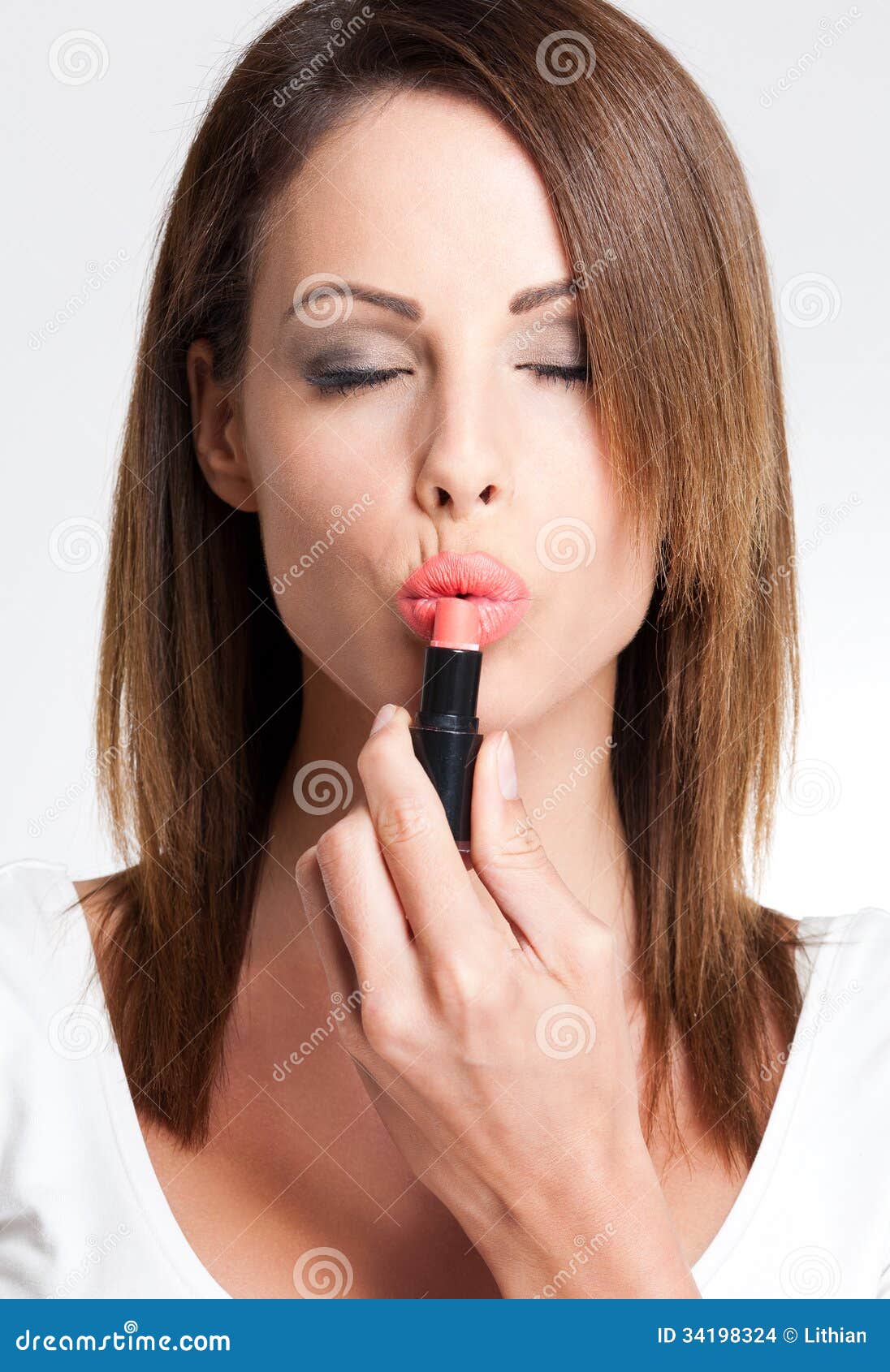 Beauty secret. stock photo. Image of pretty, girl, relaxed - 34198324