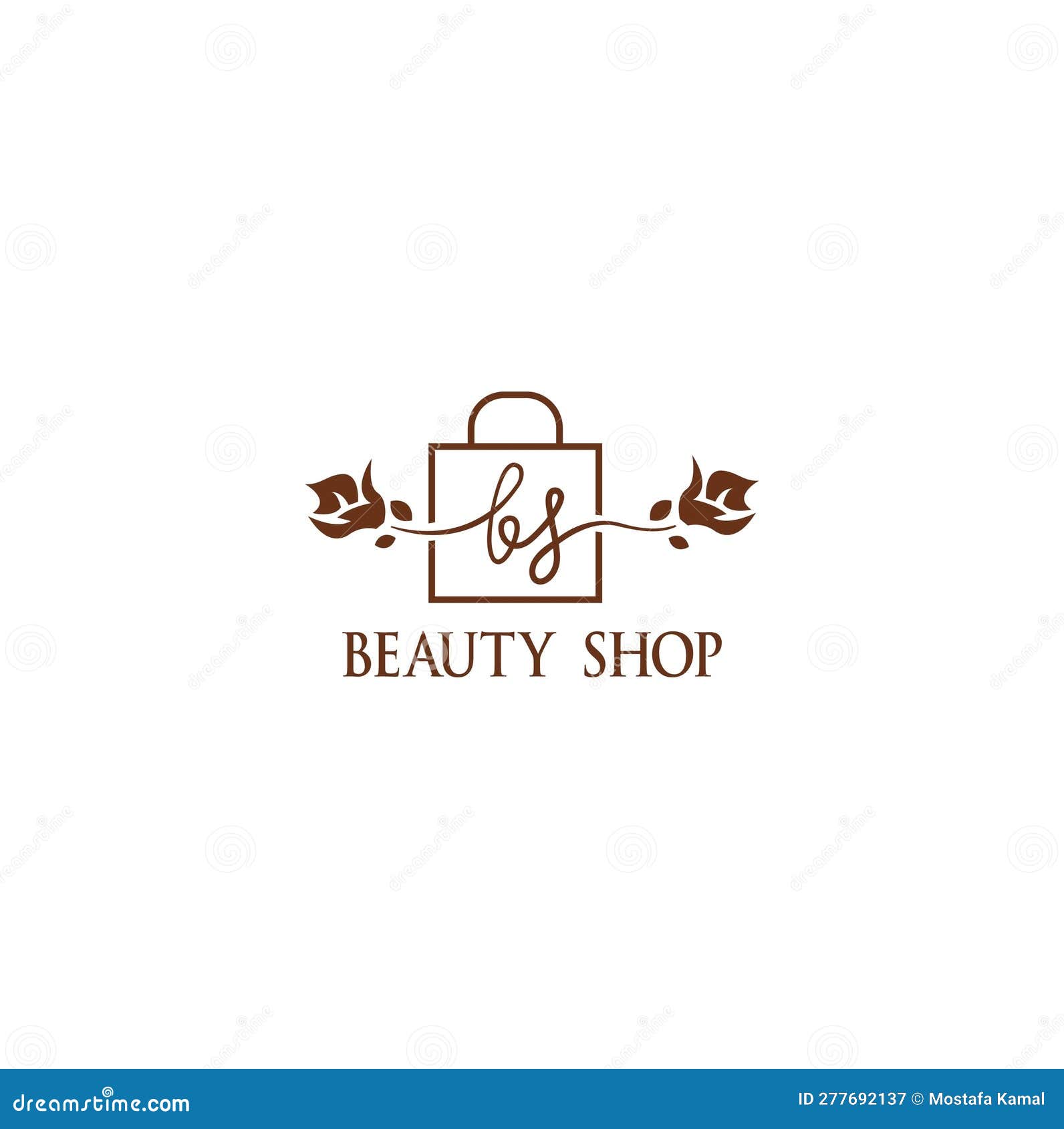 Beauty shop letter logo stock vector. Illustration of design - 277692137