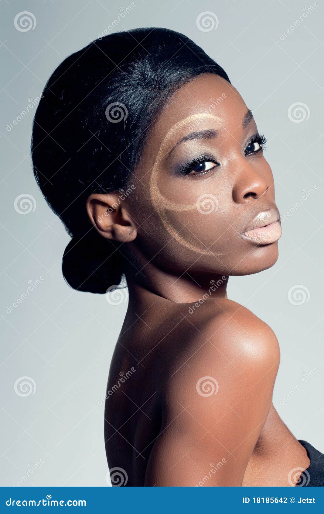Beauty Shot of a Young Woman Stock Photo - Image of skin, closeup: 18185642