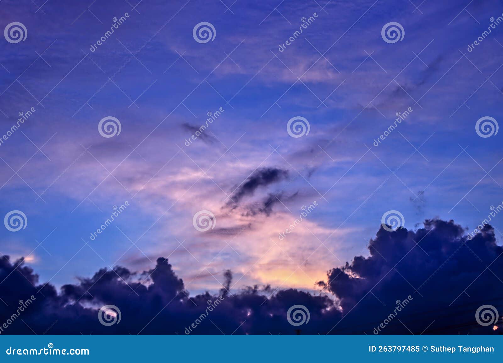 The Beauty of the Sky and Clouds Created by Nature. it is a Beautiful Phenomenon that Exceeds ...