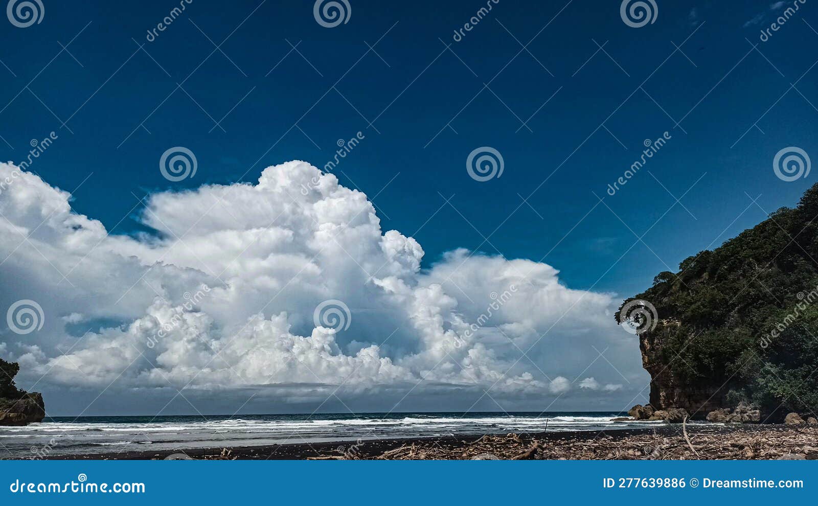 The Beauty of the Southern Coast of the Island of Java Stock Photo ...